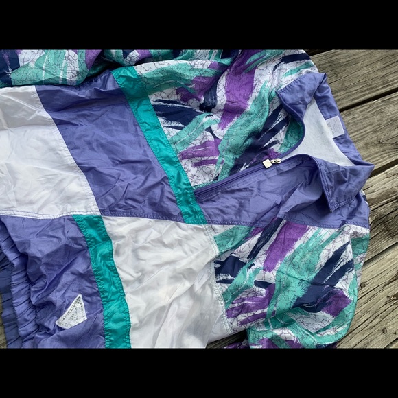 Jackets & Coats | Vintage Vaporwave 9s Windbreaker | Poshmark